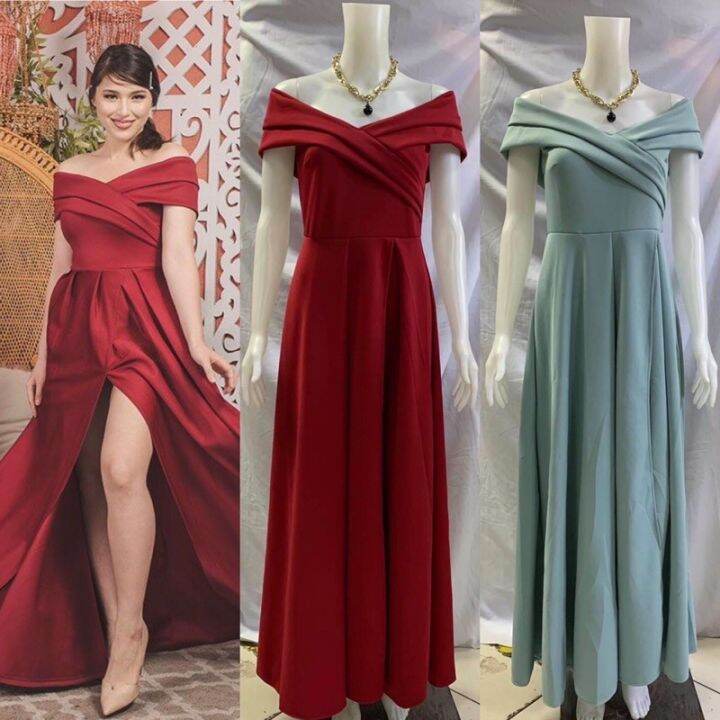 Formal Cassandra Long Gown with Slit | Lazada PH