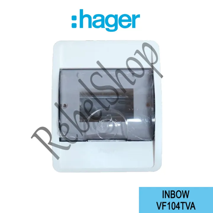 Hager Kotak Box MCB Inbow Tanam VF104TVA Transparant 4 Modul / Group ...