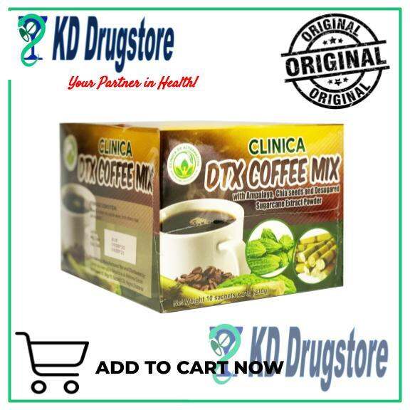 CLINICA DTX COFFEE MIX ONE BOX (10 SACHETS) | Lazada PH