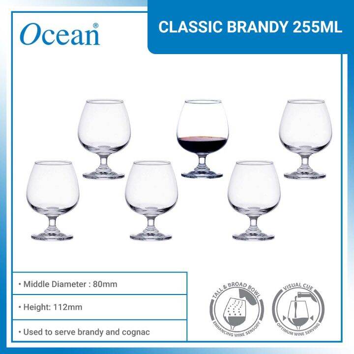 Ocean Glassware Classic Brandy 255ml / 9oz Set Of 6 | Lazada PH