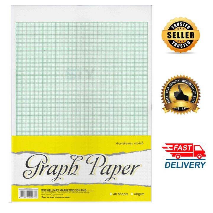 Graph Paper 2mm Square A4 Kertas GrafWM6040G 20 & 40 sheets Graph Sheet | Lazada