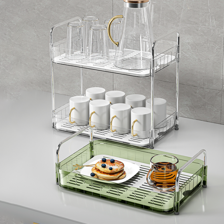 Mainland Rak Gelas Kopi Mug Dapur Rak Penyimpanan Cangkir Tray Drainer ...