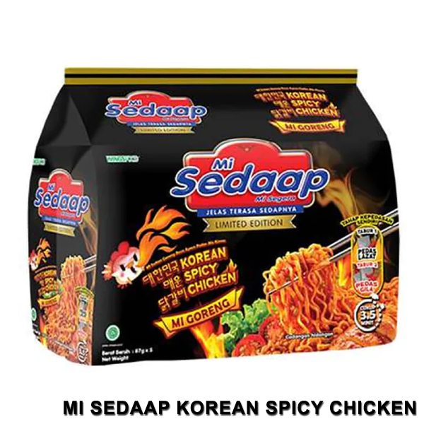 Limited Edition | Mi Sedaap Mi Goreng Korean Spicy Chicken (5 x 87g ...
