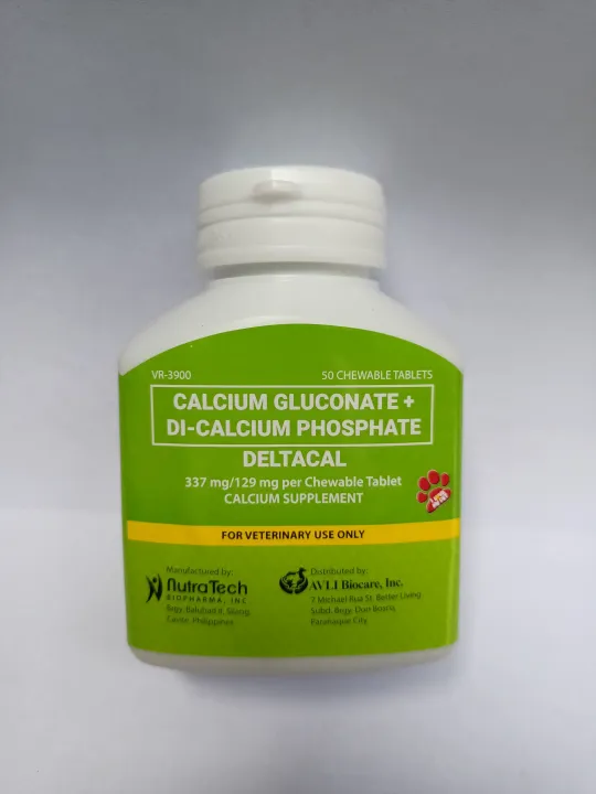 DELTACAL 50tablets (Calcium Gluconate + DI-Calcium Phospate) (BUNDLE OF ...