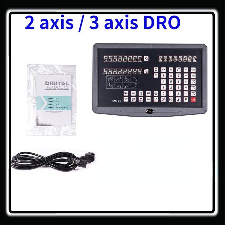 2 Axis Digital Readout Display Milling Lathe Machine Display Linear ...