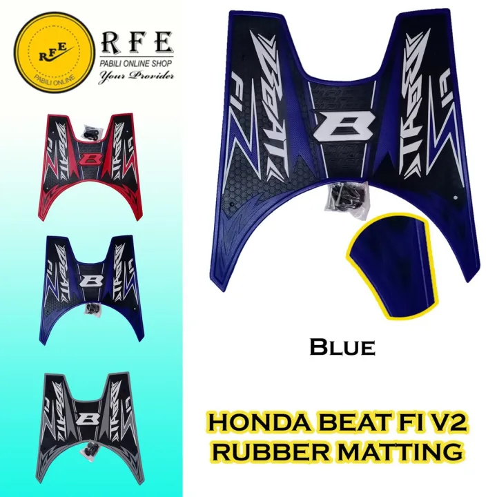 durable Honda BeAT FI V2 BeAT Street Motorcycle Rubber Matting | Lazada PH