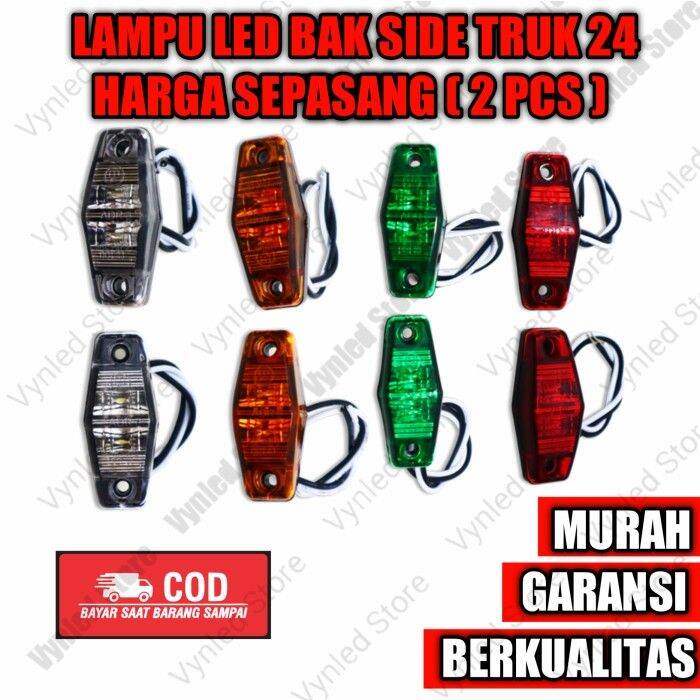 Led side lampu bak mobil truk 24 volt | Lazada Indonesia