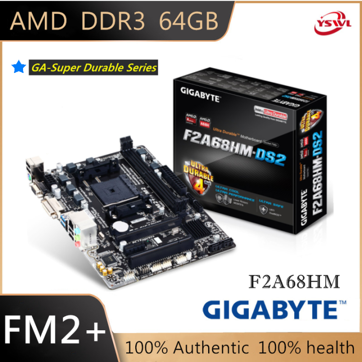 GA-F2A68HM-DS2 PC Motherboard FM2 FM2 AMD DDR3 64GB For Gigabyte Super ...