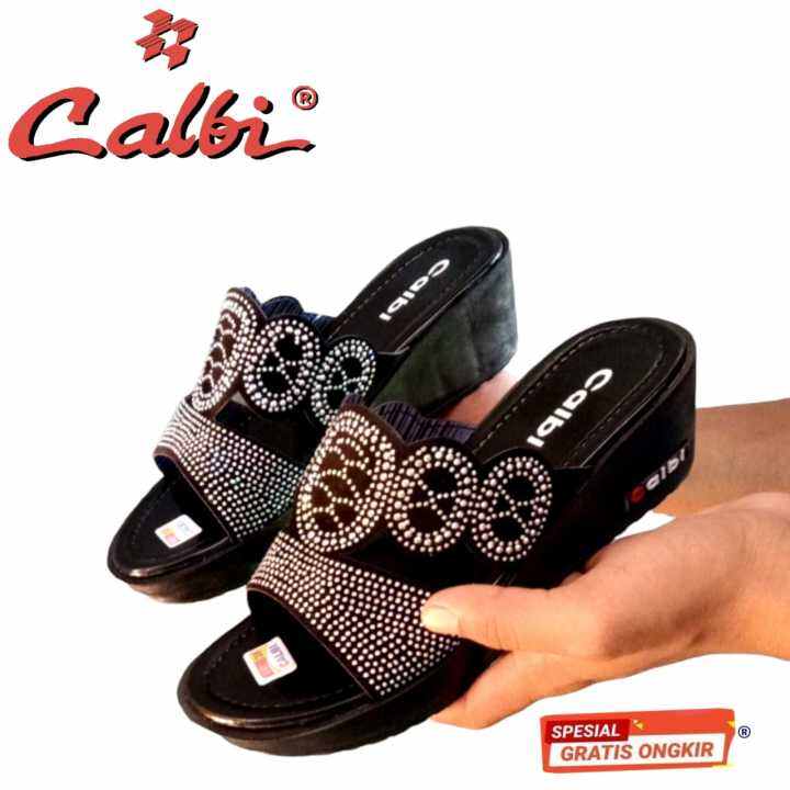 promo Sandal wedges wanita terbaru 2022 / sendal wedges kekinian dewasa ...