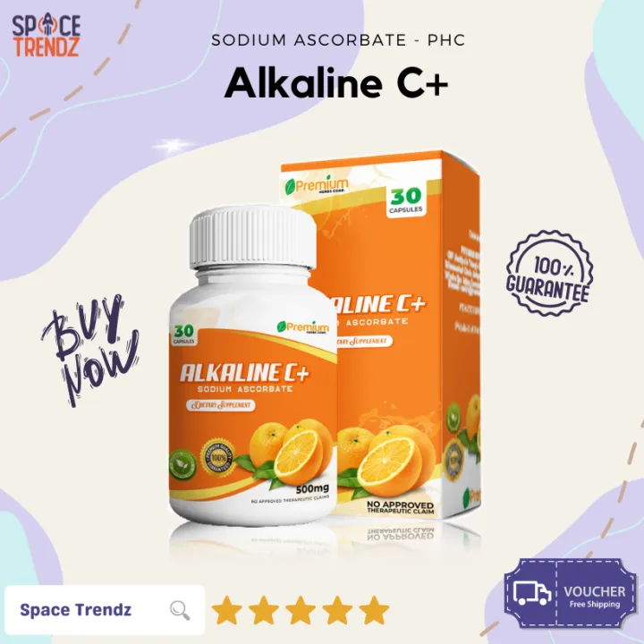 🔥Premium Alkaline C (30 Capsule) Vitamin C Active Sodium Ascorbate ...
