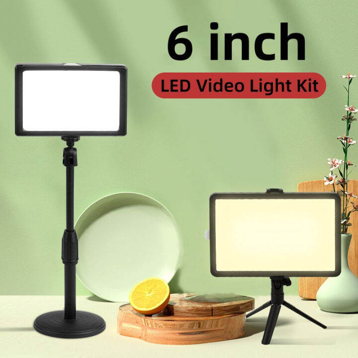 Fill light 6 Inch LED Panel fill Light with Tripod Photography Lighting ...
