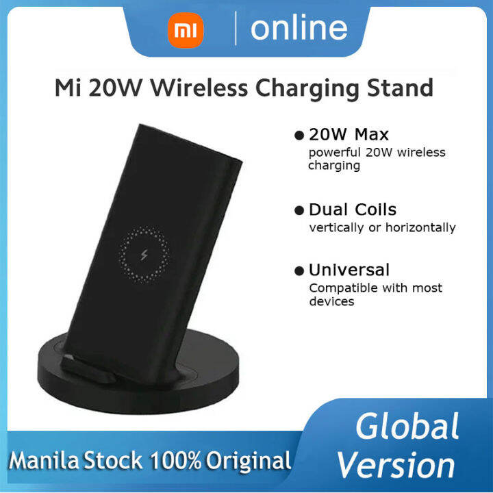 Xiaomi Mi 20W Max Fast Charging Stand Quick Chager Dock Vertical Qi Wireless Charger Phone ...