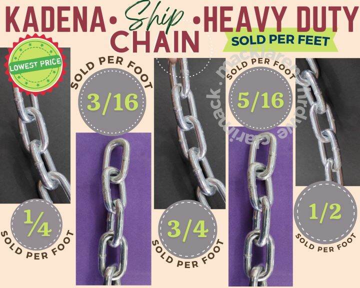 Chain ️ Kadena ️ Ship Chain ️ Sold per Feet ️ Industrial Heavy Duty ...