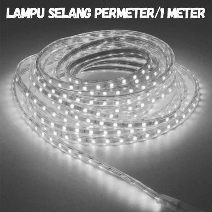 Lampu Selang Led Permeter Warna Putih Lampu Hias Outdoor 1 Meter Lampu
