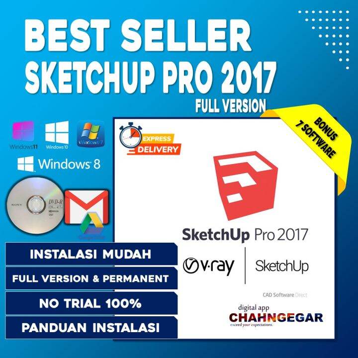 Sketchup Pro 2017 + Vray | Software Design Sketch Up Full Version ... Sketchup Pro 2017 + Vray | Software Design Sketch Up Full Version ...