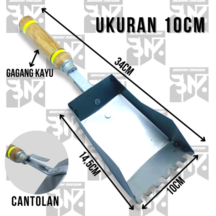 Cetok Bata Ringan Trowel - Sendok Semen Hebel 10CM & 7,5CM Plat Baja ...