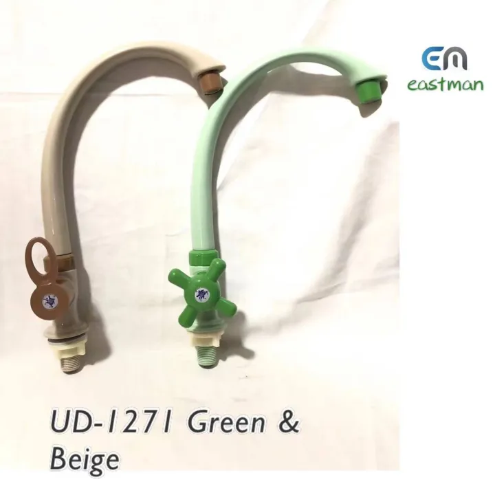 UD-1271 GREEN & BEIGE GOOSENECK PVC SINK FAUCET STAND TYPE | Lazada PH