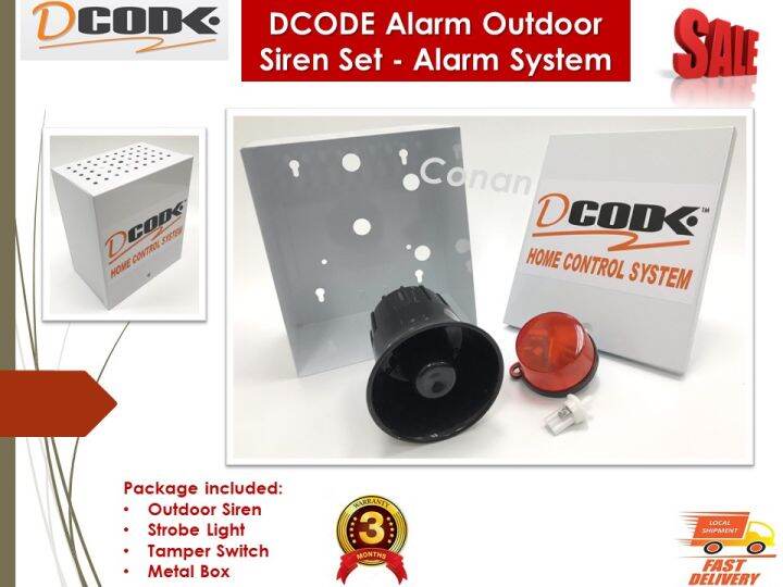 DCODE Alarm Outdoor Siren Set - Alarm System | Lazada