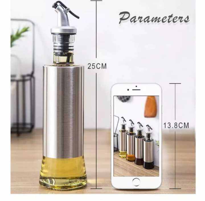 Botol Minyak Kaca Stainless / Botol Olive Oil / Botol Cuka Stainless ...