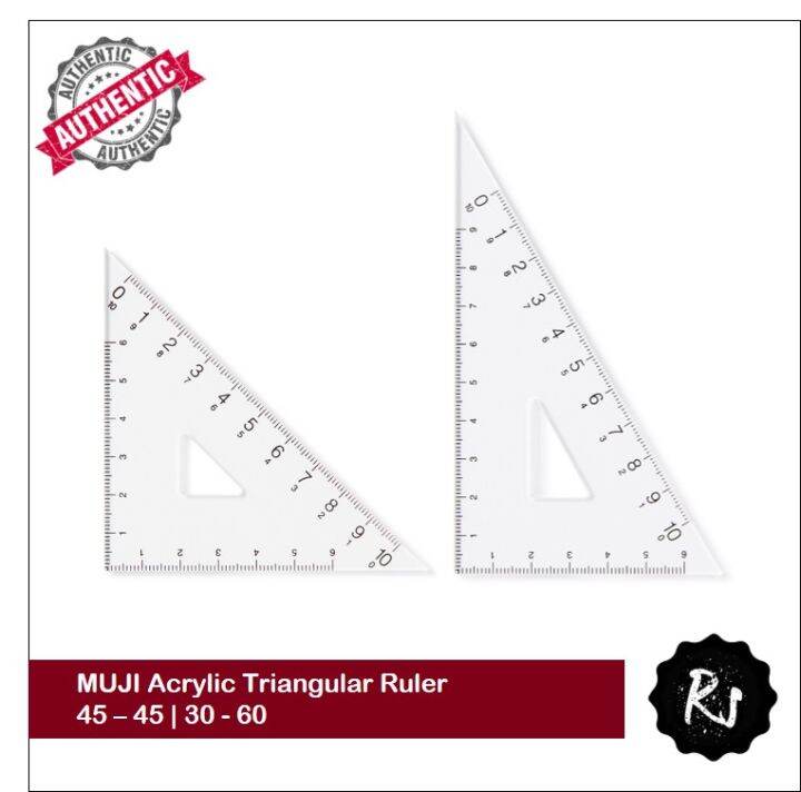 Muji Acrylic Triangular Ruler | Lazada PH