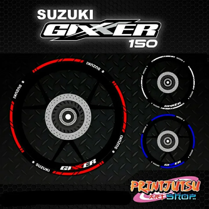 stickers Mags Decals Rim Stickers Suzuki Gixxer 150 | Lazada PH