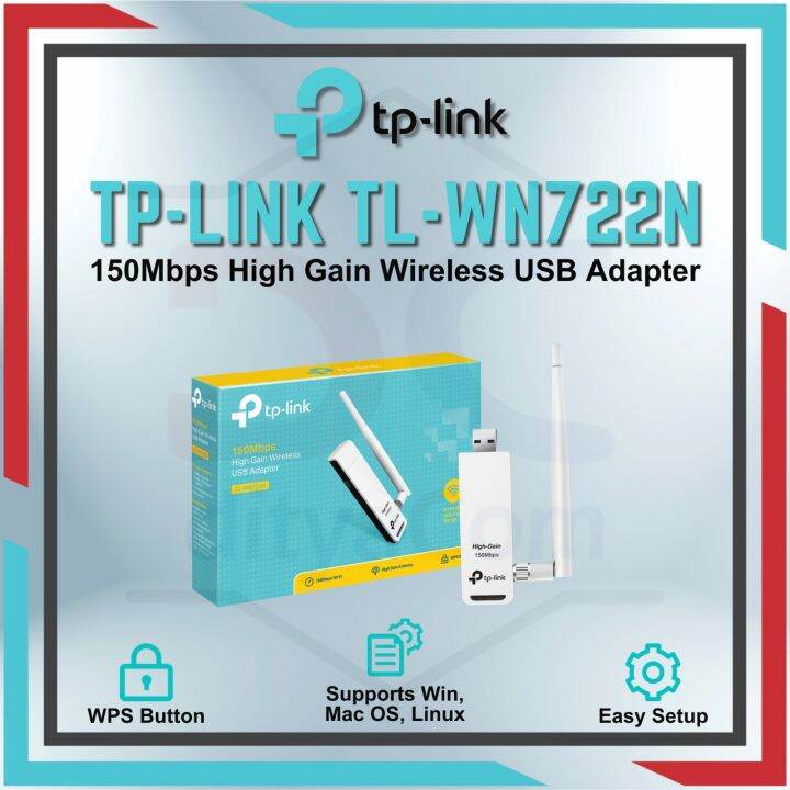 TP-LINK TL-WN722N 150Mbps High Gain Wireless USB Adapter | Lazada Indonesia