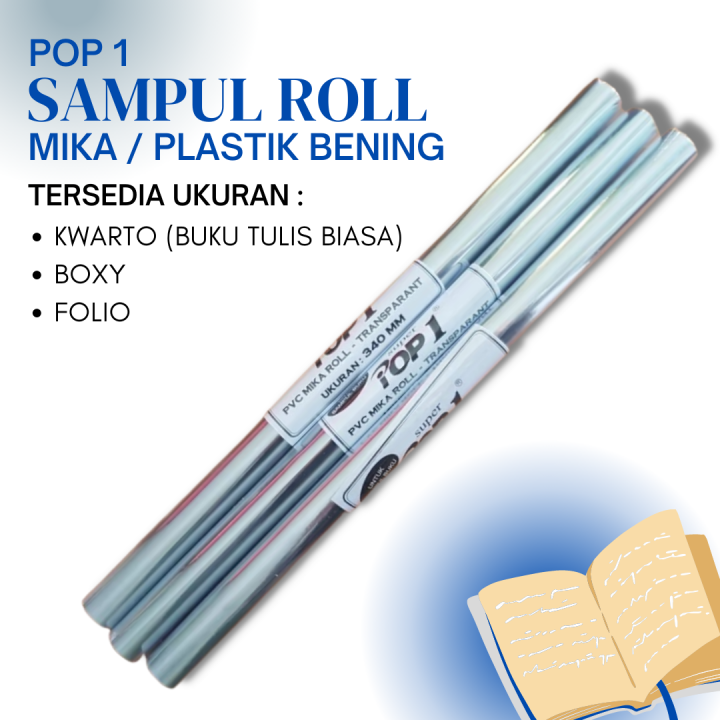 Sampul Buku Plastik Roll Semua Ukuran Sampul Buku Mika Roll Pop1 Lazada Indonesia 