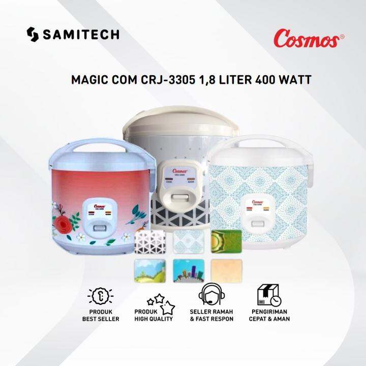 COSMOS CRJ-3305 Rice Cooker 1.8L -Random | Lazada Indonesia