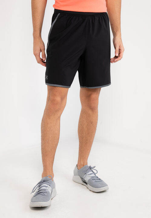 Under Armour HIIT Woven 8-Inch Shorts for Men - Black/Pitch Gray ...