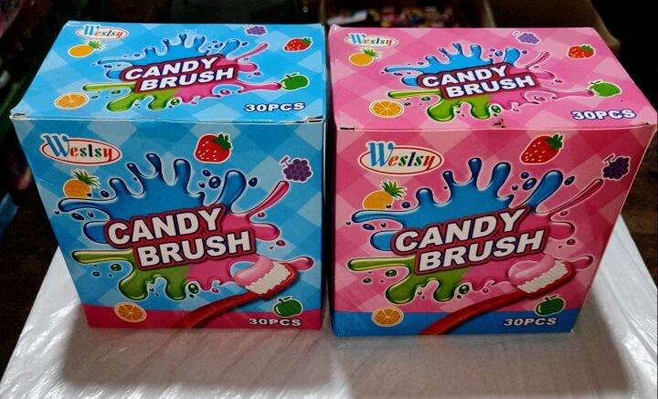 Candy Brush/ Weslsy Candy Brush/ 30 Pieces per Box/ Lootbag Filler ...