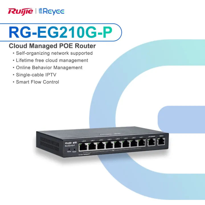 Reyee RG-EG210G-P(US) | 10-Port Gigabit Cloud Managed Gataway, support ...