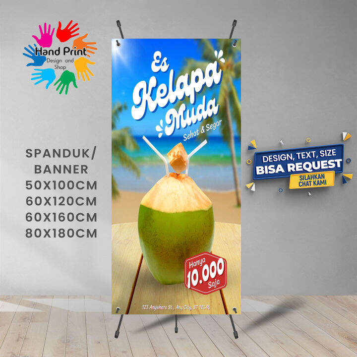 SPANDUK BANNER Es Kelapa Muda Es Degan Hijau B Bisa Request Desain ...
