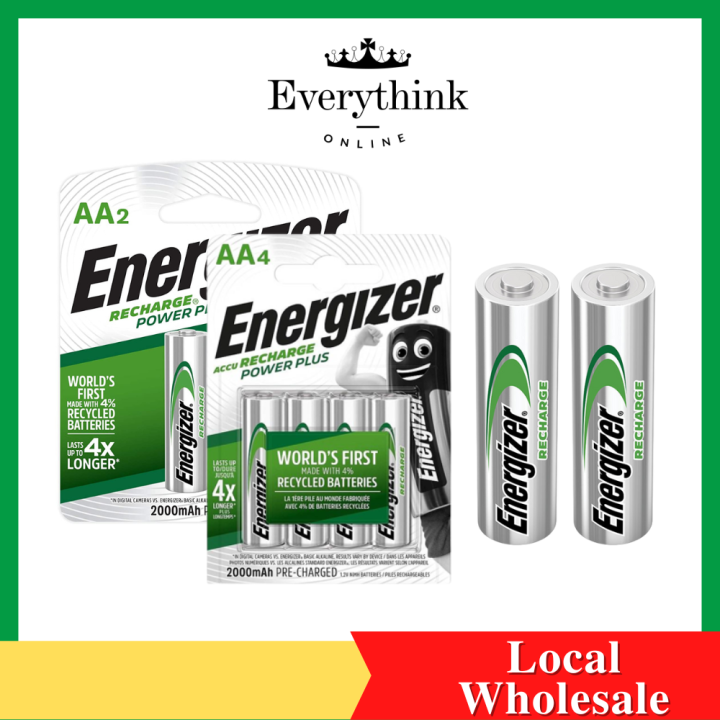[READY STOCK] ENERGIZER NH15 POWERPLUS RECHARGEABLE BATTERY 2 AA / 4 AA ...