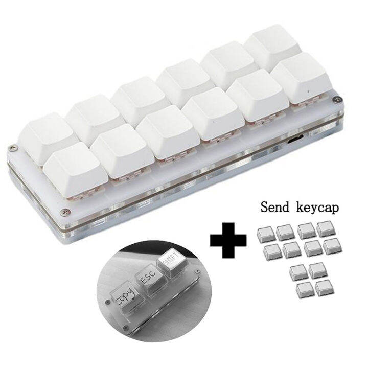 Portable mini 12 Keys Keypad DIY Shortcut Keyboard function Keyboard ...