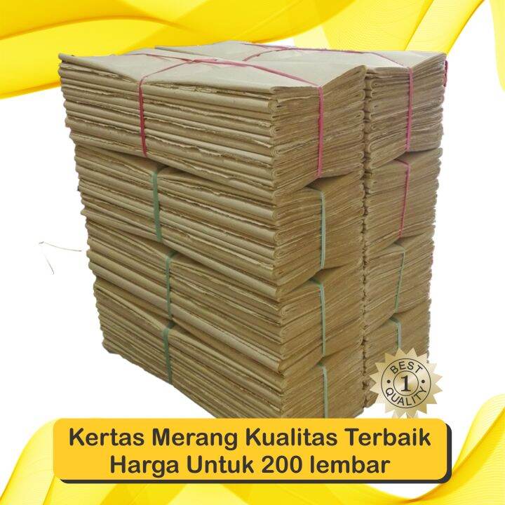 Kertas Merang / Kertas Serap Minyak Gorengan 1 ikat = 200 lembar ...