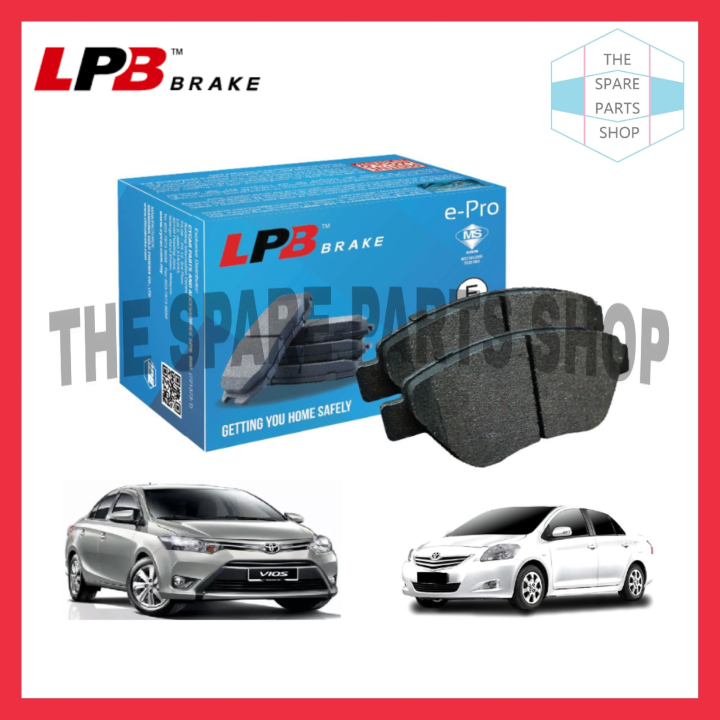 TOYOTA VIOS NCP93 NCP150 (BIG / BRAKE SHOE) FRONT LPB DISC BRAKE PAD ...