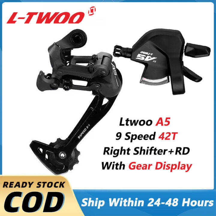 LTWOO A5 9 Speed 42T Rear Derailleur Right Shifter With Optical Gear Display New for MTB ...