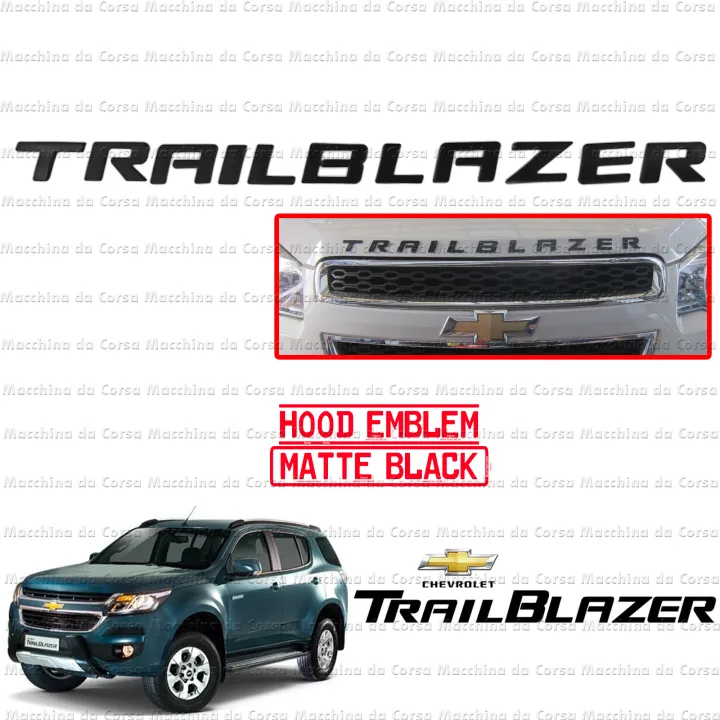 Chevrolet Trailblazer / Chevrolet Trail blazer Hood Emblem (Matte Black ...