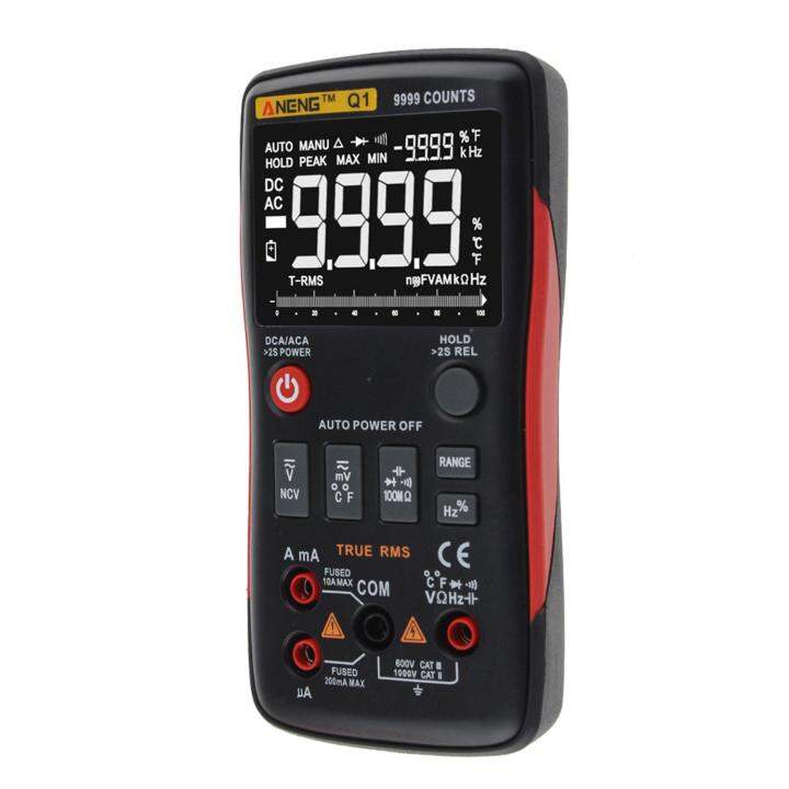 ANENG 9999 Counts True RMS Multifunctional Digital Multimeter Voltmeter ...