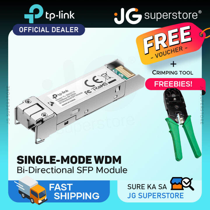 TP-Link TL-SM321A 1000Base-BX WDM Bi-Directional SFP Module Hot ...