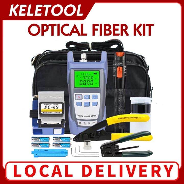 optic ftth tool kit Alat FTTH Serat Optik dengan FC-6S Fiber Cleaver ...
