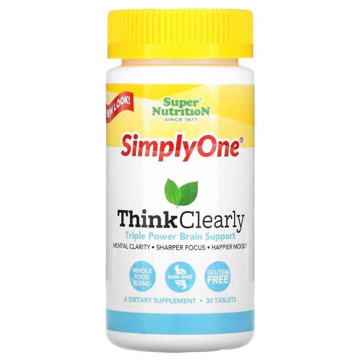 Super Nutrition, SimplyOne, Think Clearly, 30 Tablets | Lazada PH