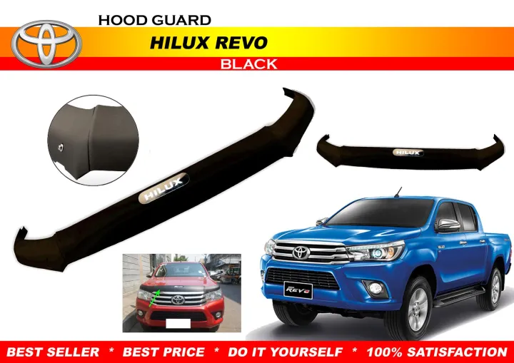 HOOD GUARD PROTECTOR FOR HILUX REVO 15 & UP BLACK | Lazada PH