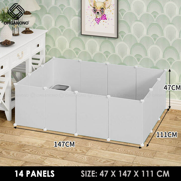 Organono DIY 6-14 Panels Colorful Pastel Multipurpose Pet Cage ...