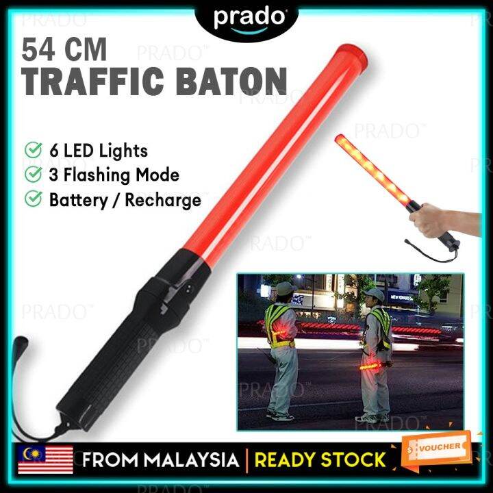 PRADO MALAYSIA 54CM Safety Baton Glow Stick LED Traffic Safety Vest ...