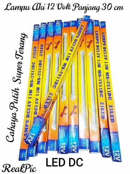 led dc lampu aki T5 led 12 volt panjang 30 cm 11 watt - Lampu Led DC 12 ...