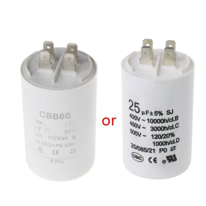 CBB60 AC450V 25UF 50/60Hz Capacitor Motor Conditioner Compressor Start ...