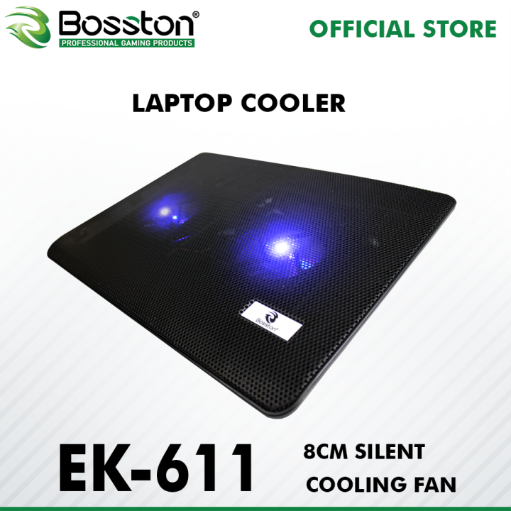 Bosston EK-611 Laptop Cooler Pads 8cm Silent Cooling Fan | Lazada PH