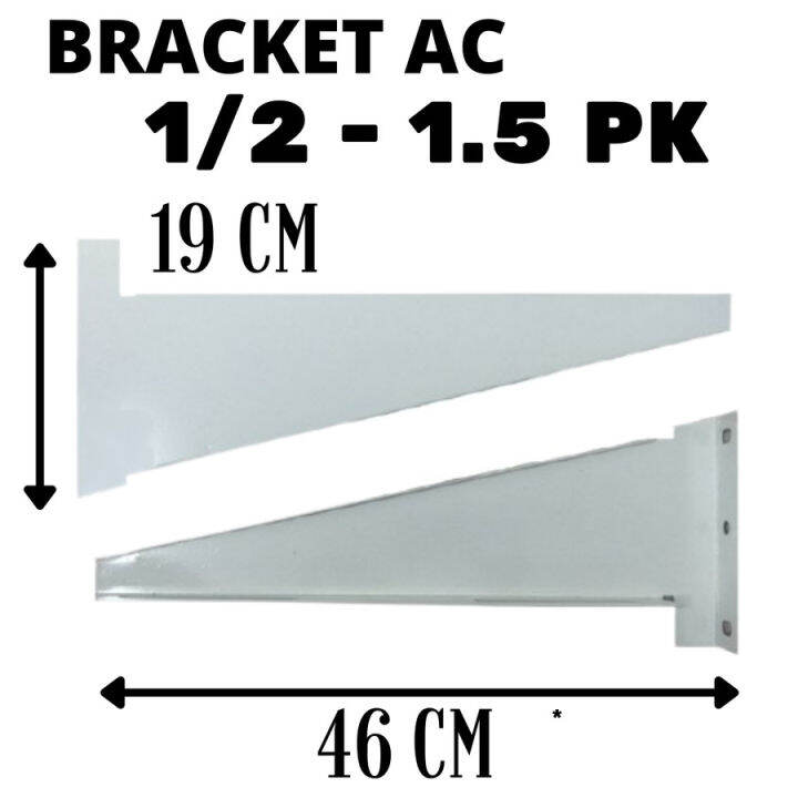 BRACKET AC DUDUKAN OUTDOOR AC 1/2 - 1.5 PK BRACKET SIKU AC 1 SET ...