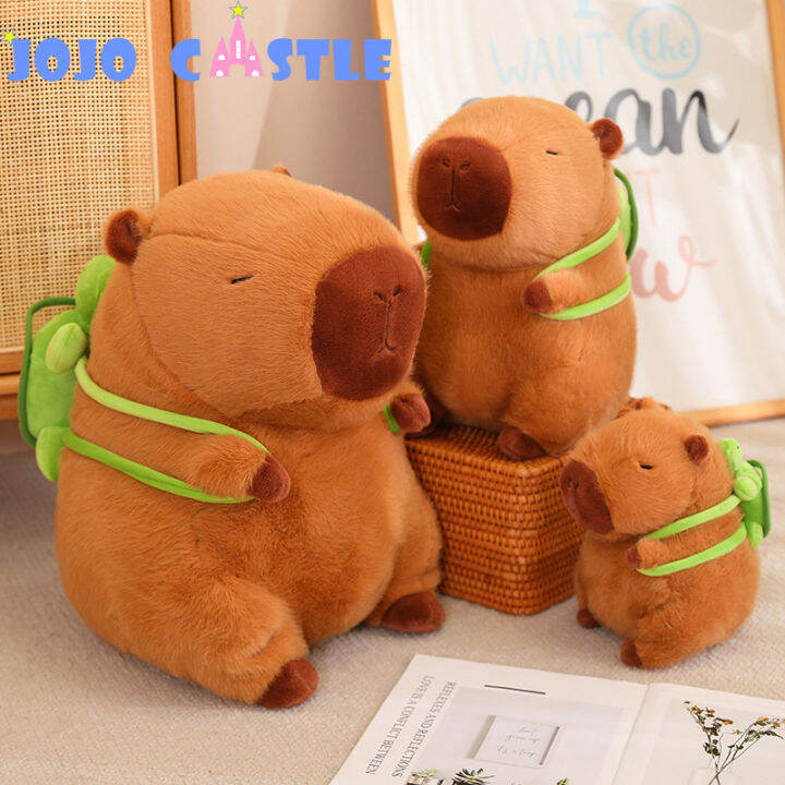 JOJO CASTLE Tiktok Fluffy Capybara Plush Doll Kawaii Capybara With ...